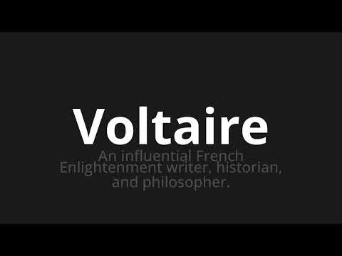 How to pronounce Voltaire