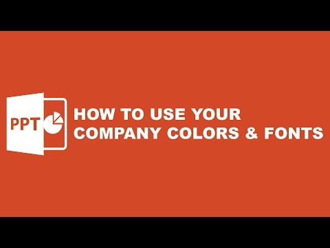 Tutorial Powerpoint Template : How to Use Your Own Company Color & Font