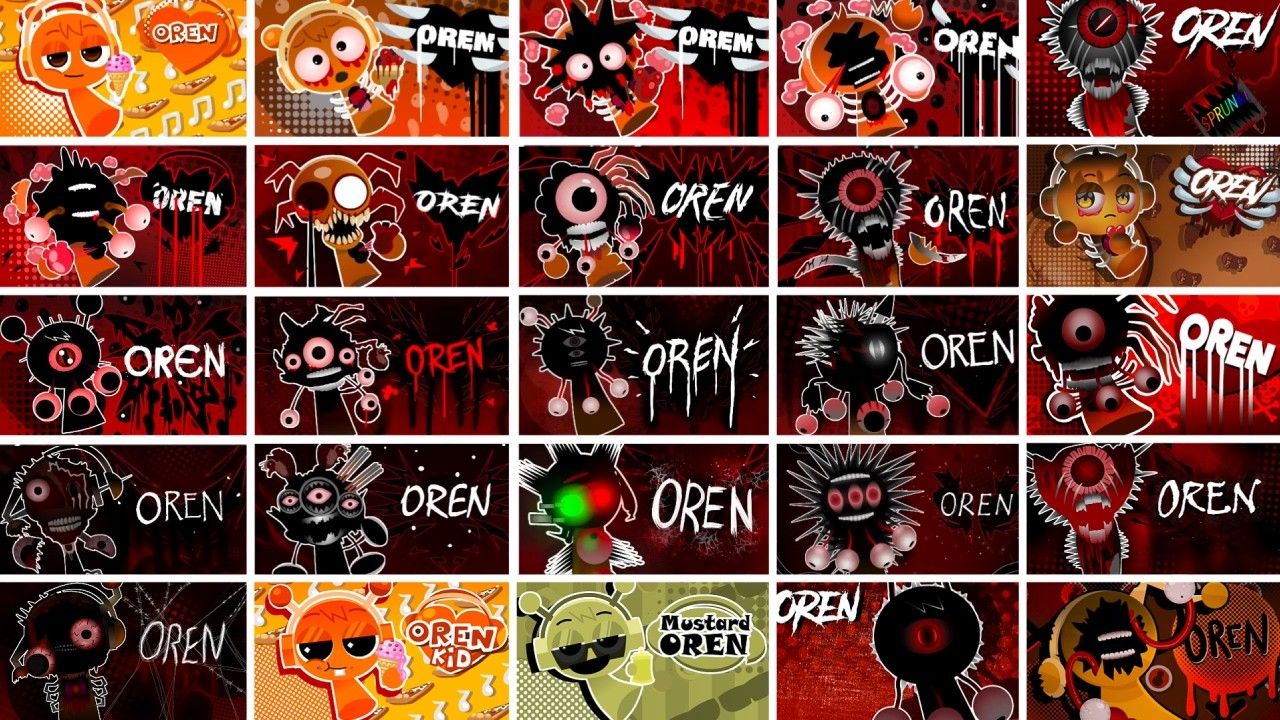 All Sprunki OREN PHASE 1 vs PHASE 2 vs PHASE 3 vs PHASE 4 vs PHASE 5 vs PHASE 6-7-8-32 Animated