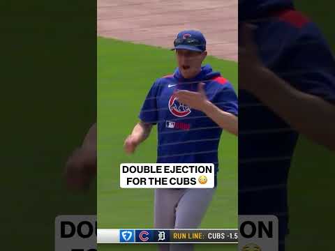 Two BIG Cubs ejections in Detroit 😳 #MLB #Cubs #Baseball #Ejection #Umpire