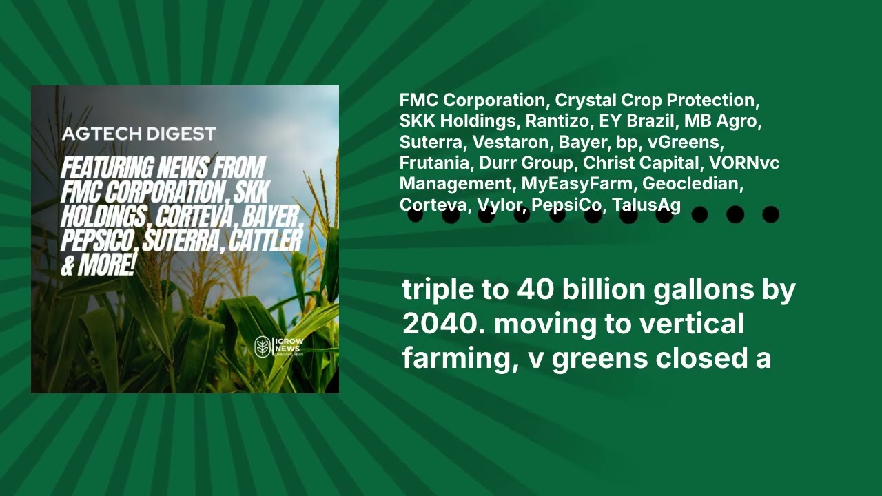 FMC Corporation, Crystal Crop Protection, SKK Holdings, Rantizo, EY Brazil, MB Agro, Suterra,...