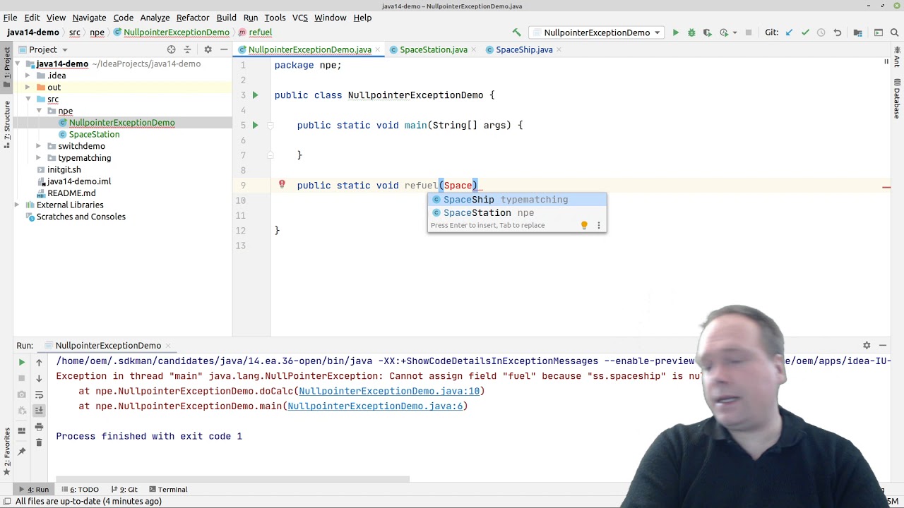Java 14 Helpful NullpointerException