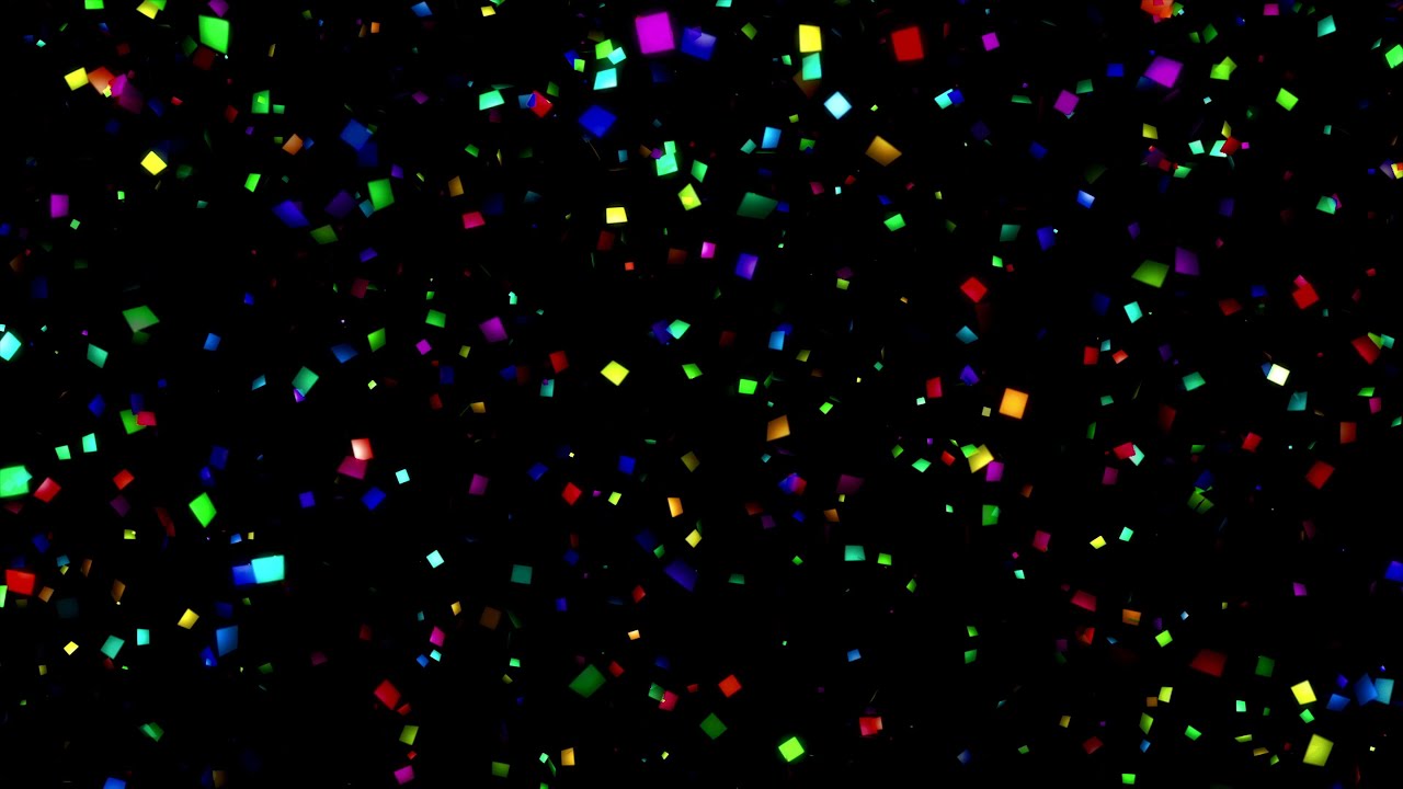 Confetti Party Celebration animation Background - Free Video Background Loops