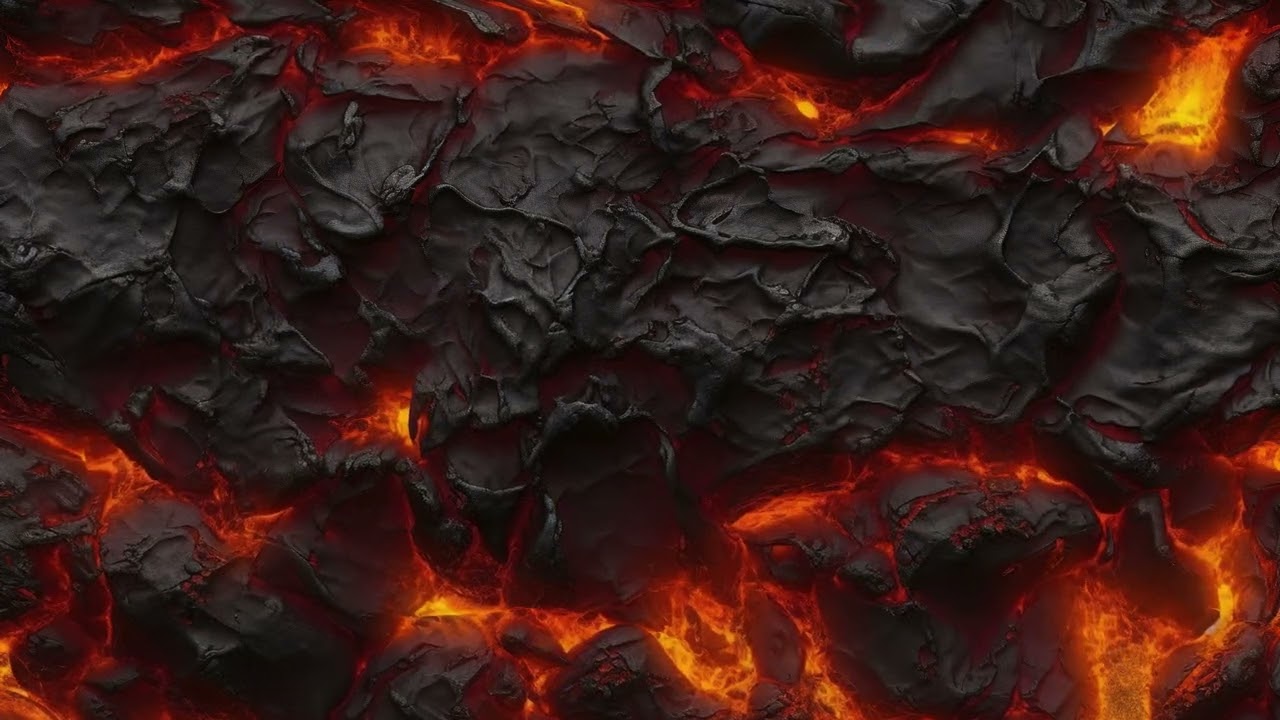 molten lava melting volcanic rock texture liquid magma black apocalypse hell global warming concept