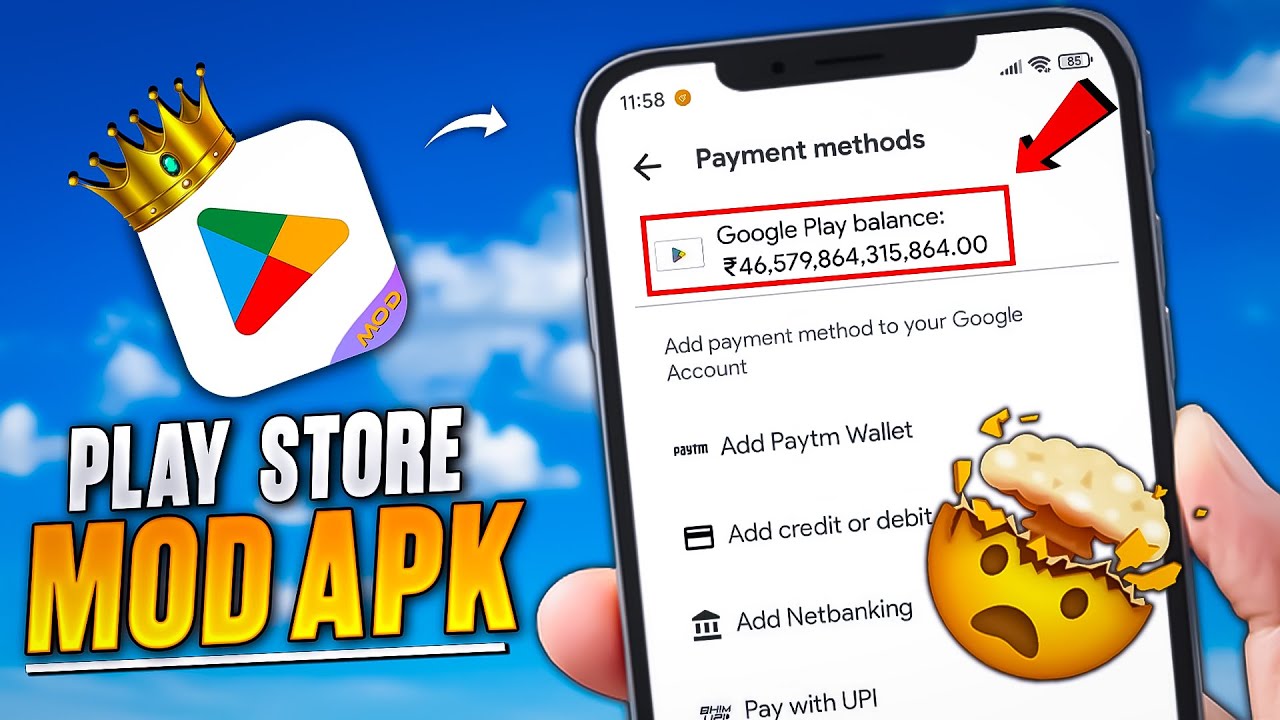I Tried Play Store MOD APK - Unlimited Balance ? : Shocking Result  🤯