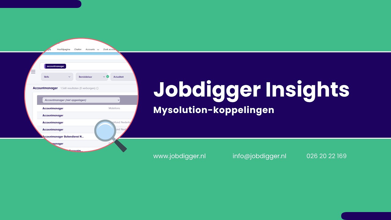 Jobdigger onboarding voor Mysolution