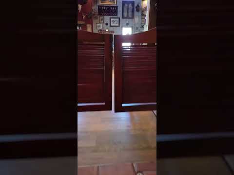 Opening Saloon Doors.