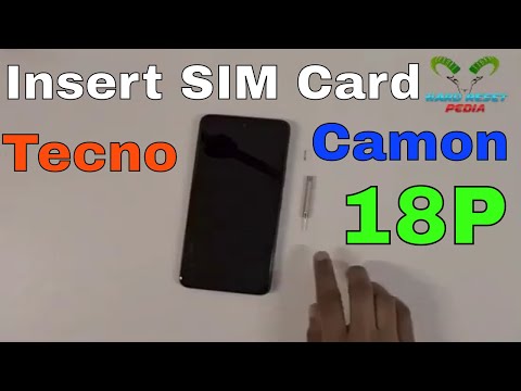 Tecno Camon 18P Insert The SIM Card