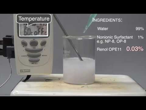 Renol OPE-11 demo as solubilizing agent for non-ionic surfactants