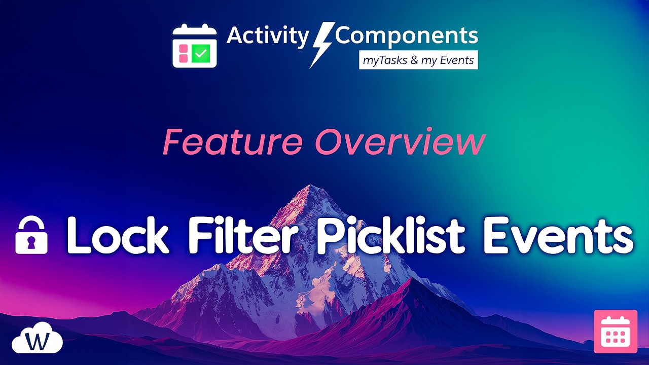 Lock Filter Picklist for Events  – Event Component Feature Overview