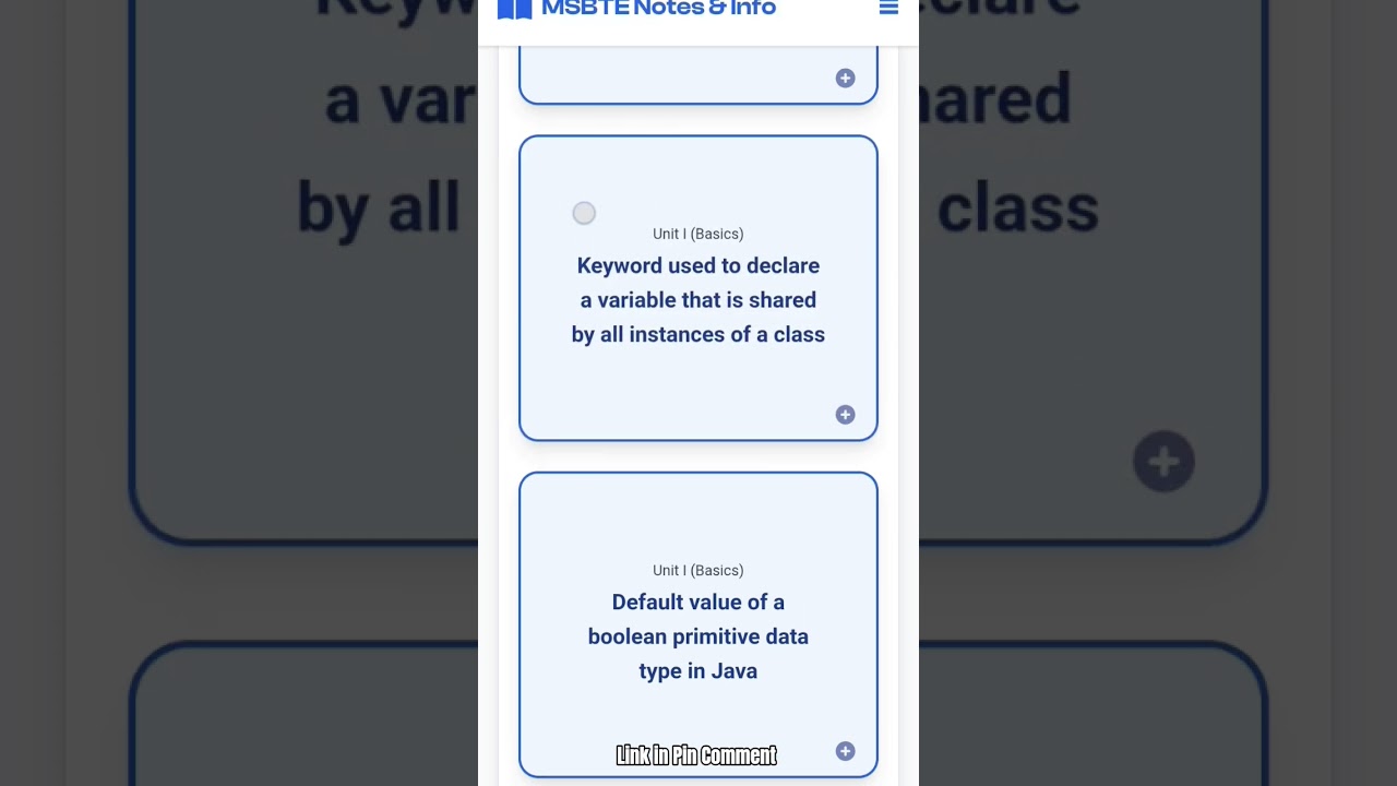 Java Programming (314317) MSBTE K-Scheme | Notes, Flashcards & Study Resources for Diploma Students