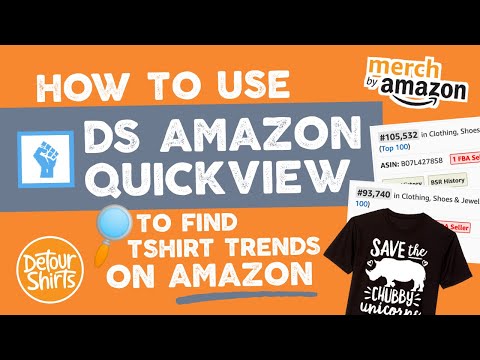 Merch by Amazon: T Shirt Trends - Find TShirt Trends on Amazon using the DS Amazon Quickview plugin