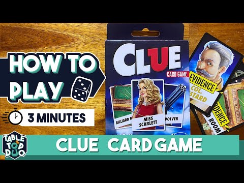 How to play Clue Card Game in 3 minutes (Clue + Card Game)