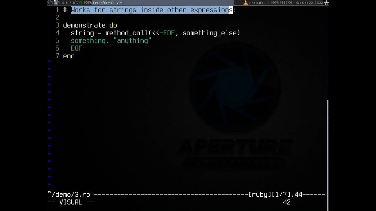 Splitjoin.vim: ruby heredocs