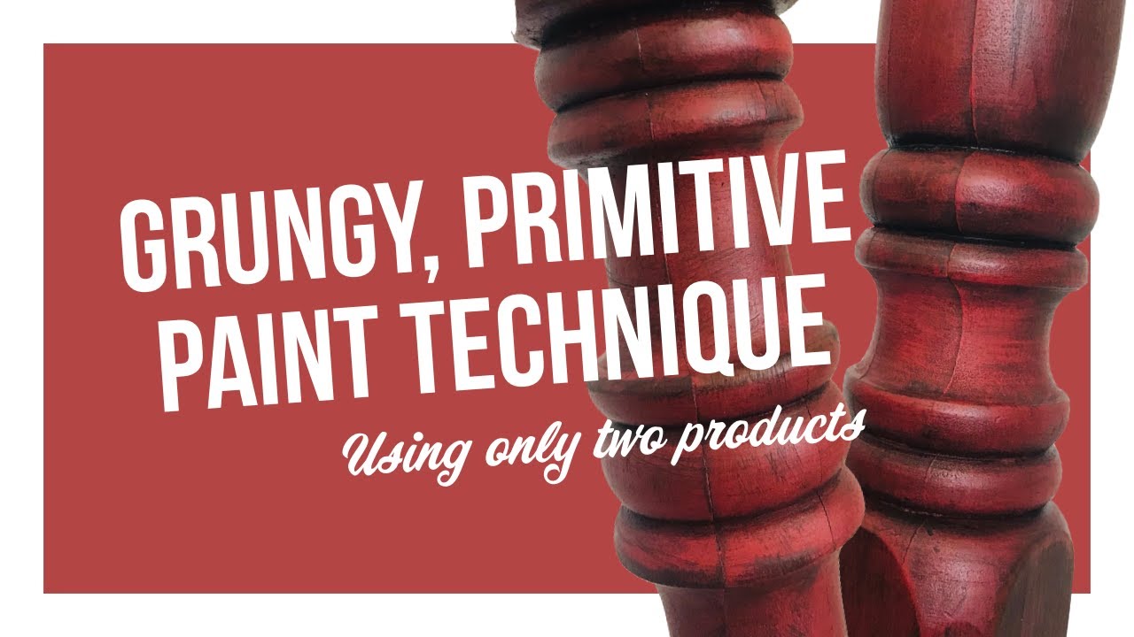 SIMPLE Primitive Paint Technique Using TWO Products | Dixie Belle Paint Tutorial