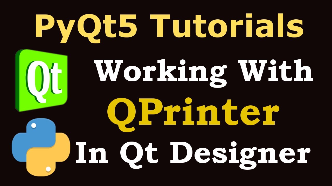 PyQt5 Tutorial  - How to Create Printer Dialog with QPrinter