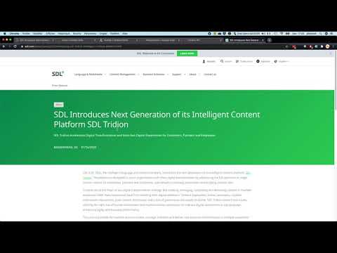 SDL Tridion Sites 9.5 - Omni Channel Publishing