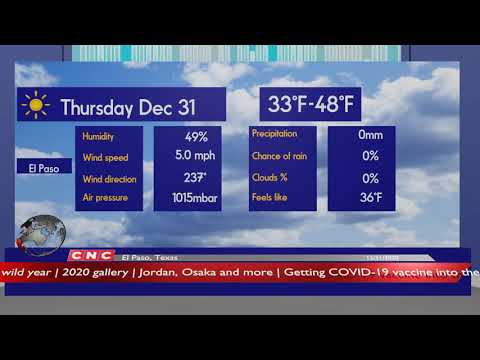 Weather Forecast El Paso, Texas  ▶ El Paso weather Forecast and local news 12/31/2020