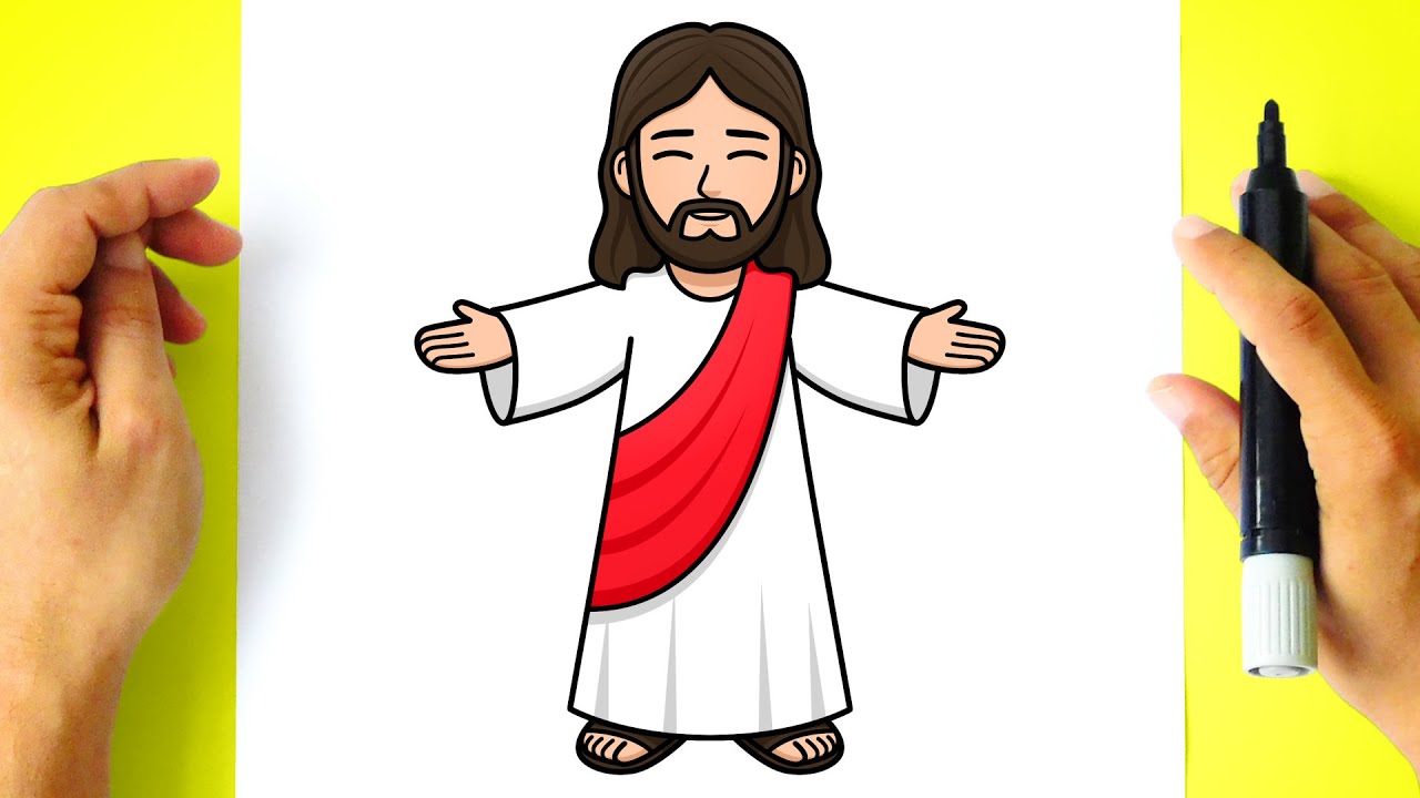 Como DESENHAR JESUS CRISTO - Cómo DIBUJAR a JESUCRISTO - Jesus Christ Drawing