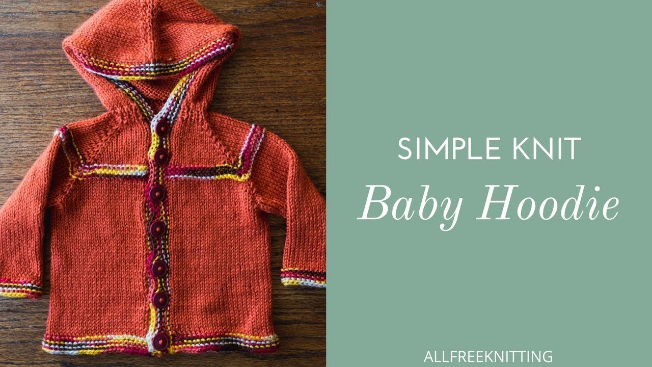 Simple Knit Baby Hoodie