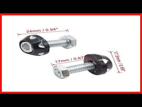 Great product - uxcell 4Pcs Black Aluminum Alloy Decorative License Plate Bolt Screw for Car Motorc