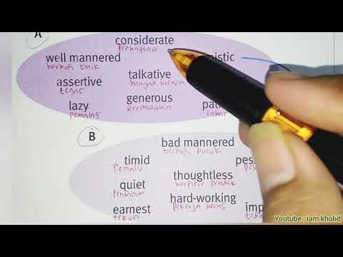Adjectives and the antonyms