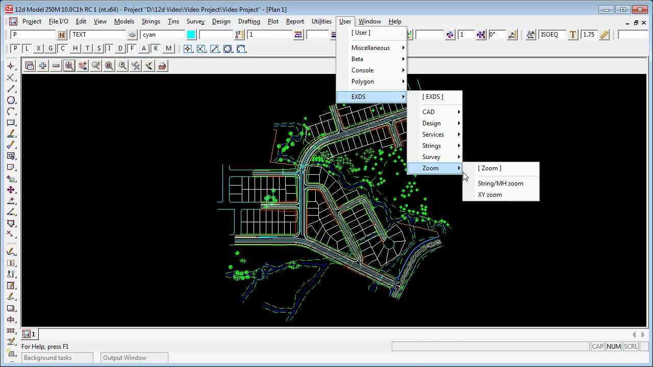 EXDS Plugins - 12d Model XY Zoom