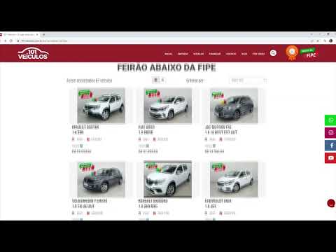 Carros abaixo da FIPE