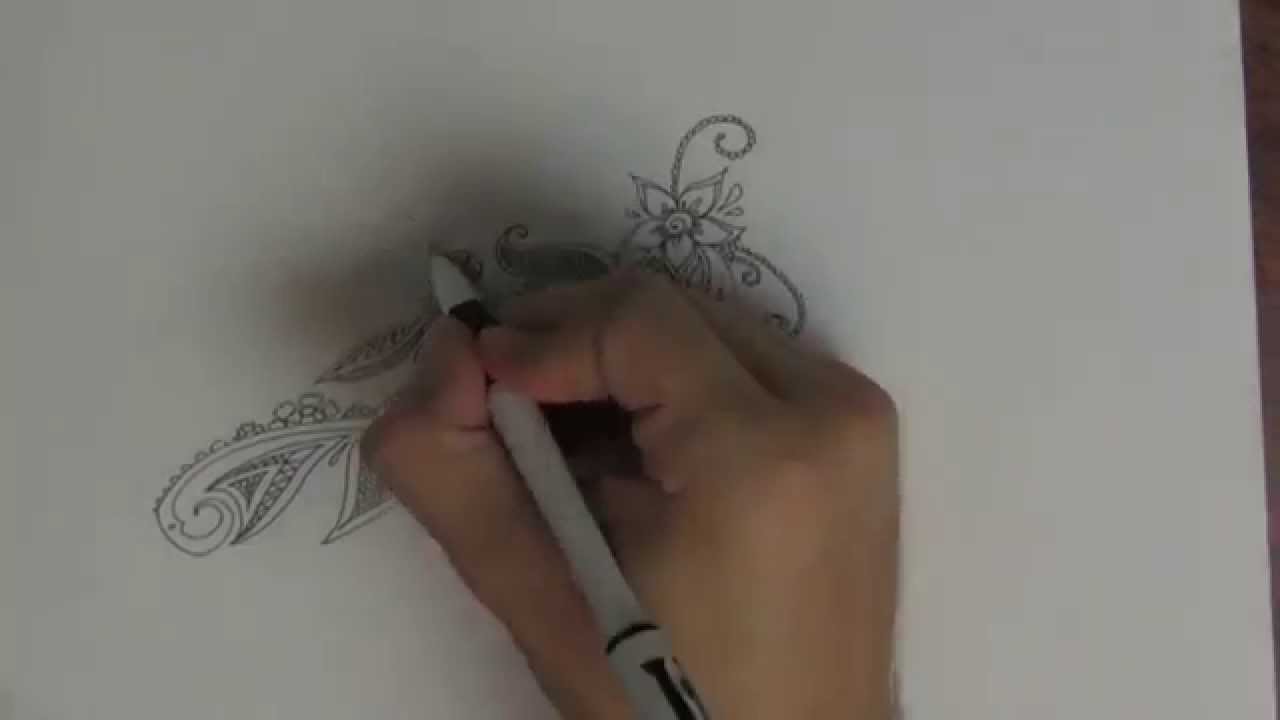 Henna set elements. Vector stock illustration.