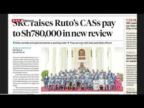 SRC raises President Ruto's pay to sh780,000 in new review