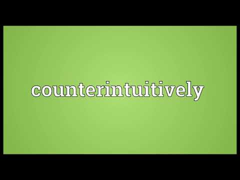 Counterintuitively Meaning | Wordogram