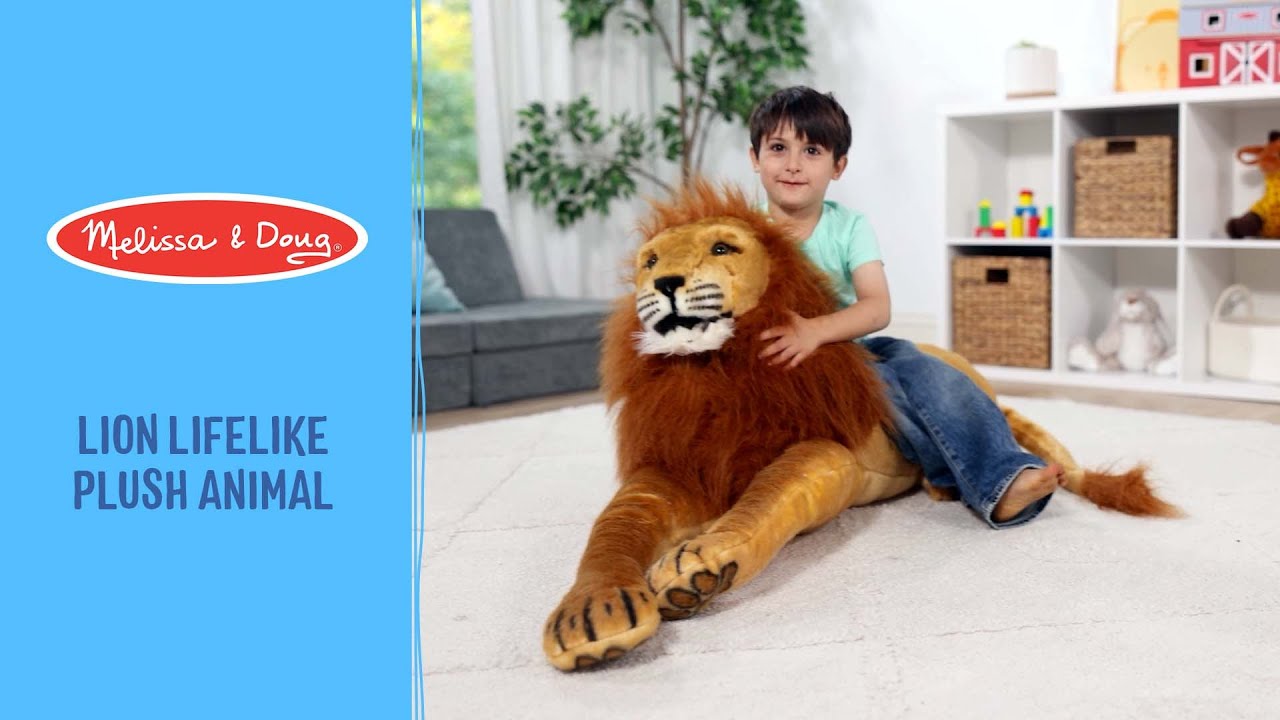 Melissa & Doug Lion Lifelike Plush Stuffed Animal