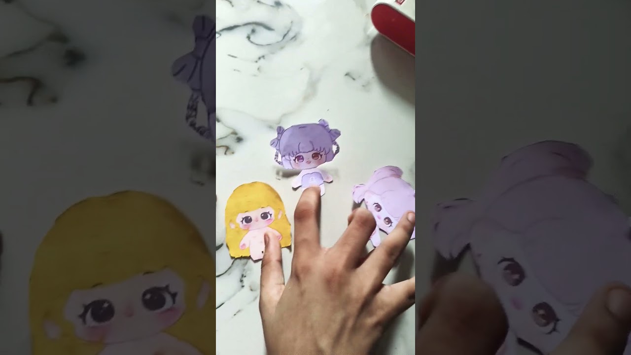 cute chibi paper doll part1 #paperdolldressup #chibi