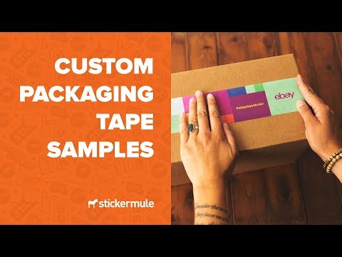 Custom packaging tape samples