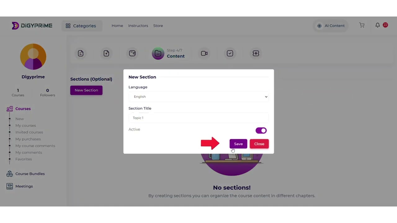 Easy Tutorial Create Online Course Digyprime