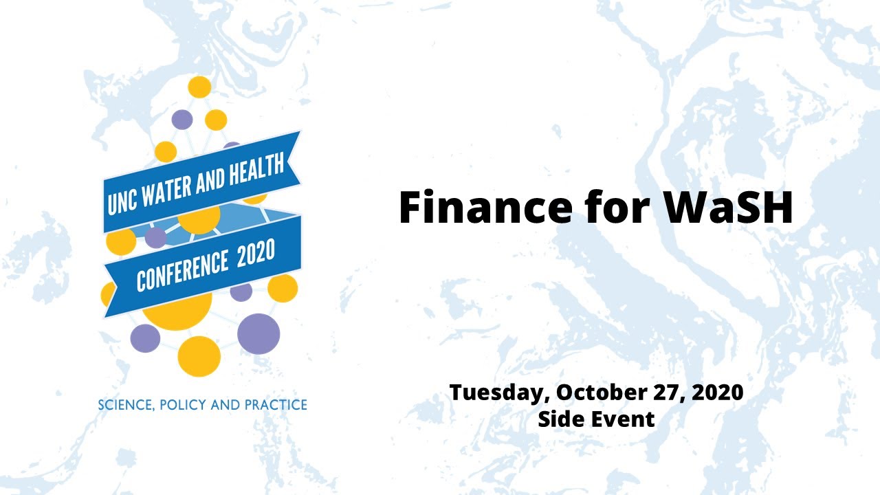 Side Event: Finance for WaSH - Oct. 27