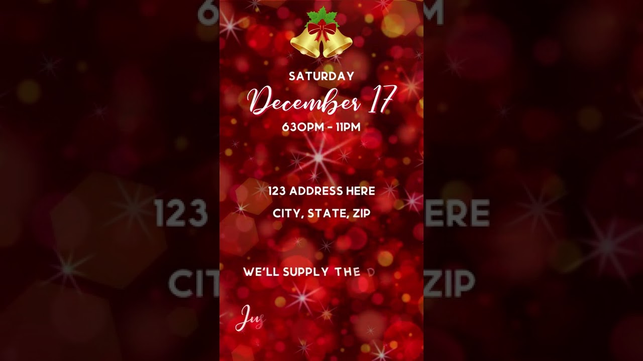 Holiday Party Video Invite
