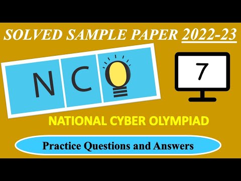 CLASS – 7 | NCO 2022-23 | National Cyber Olympiad Exam | Solved Sample ...