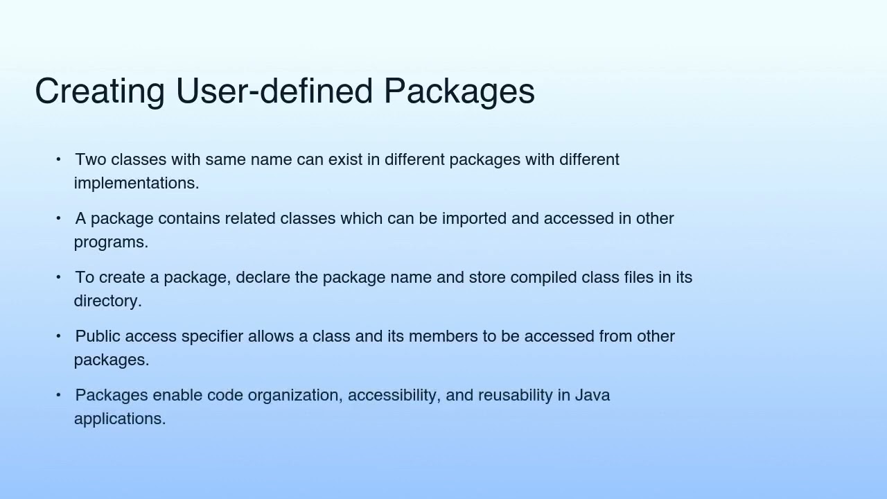 Creating User-defined Packages | Lecture 19: Demonstration-VIII
