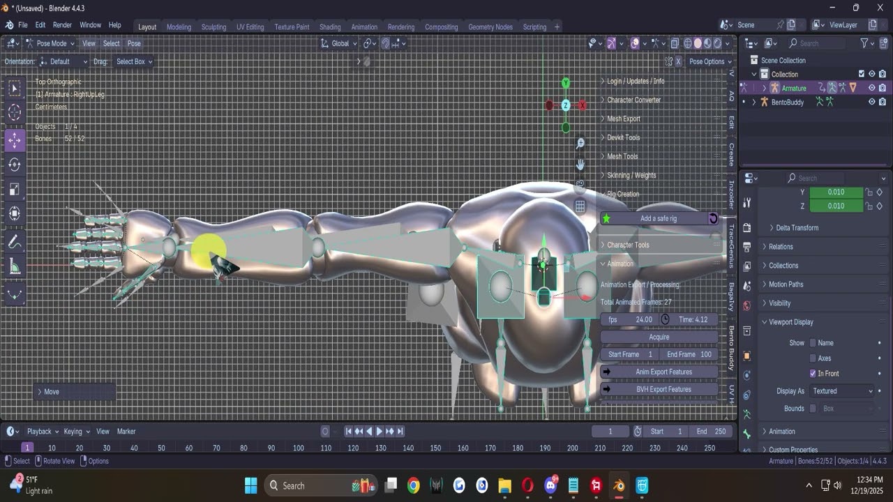 Animation workflow for Second Life