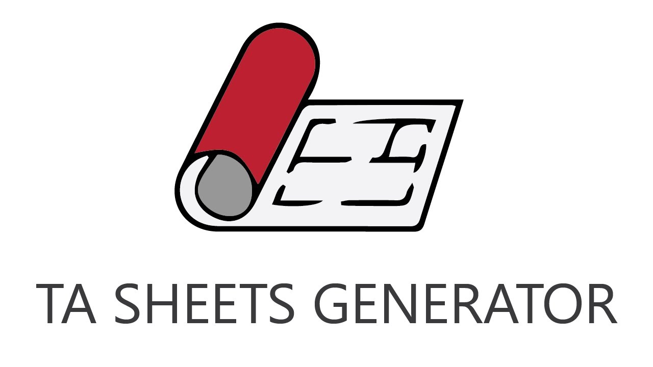 TA Sheet Generator - Create Multiple Layouts