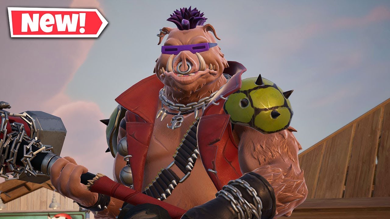 NEW BEBOP Skin Gameplay In Fortnite! (TMNT)
