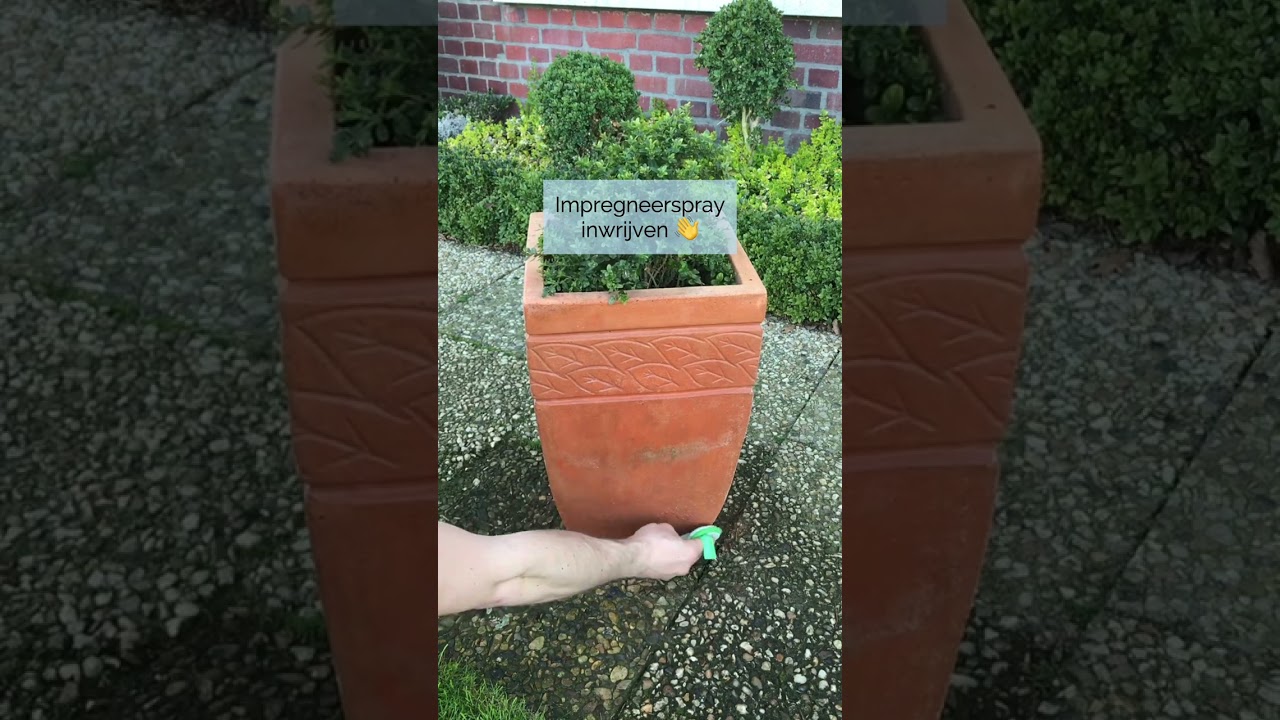 Impregneer terracotta potten met de JEMAKO Impregneerspray