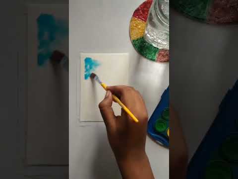 Watercolor background tutorial ✨ Do subscribe ❤️ #aesthetic #watercolor #background #tutorial