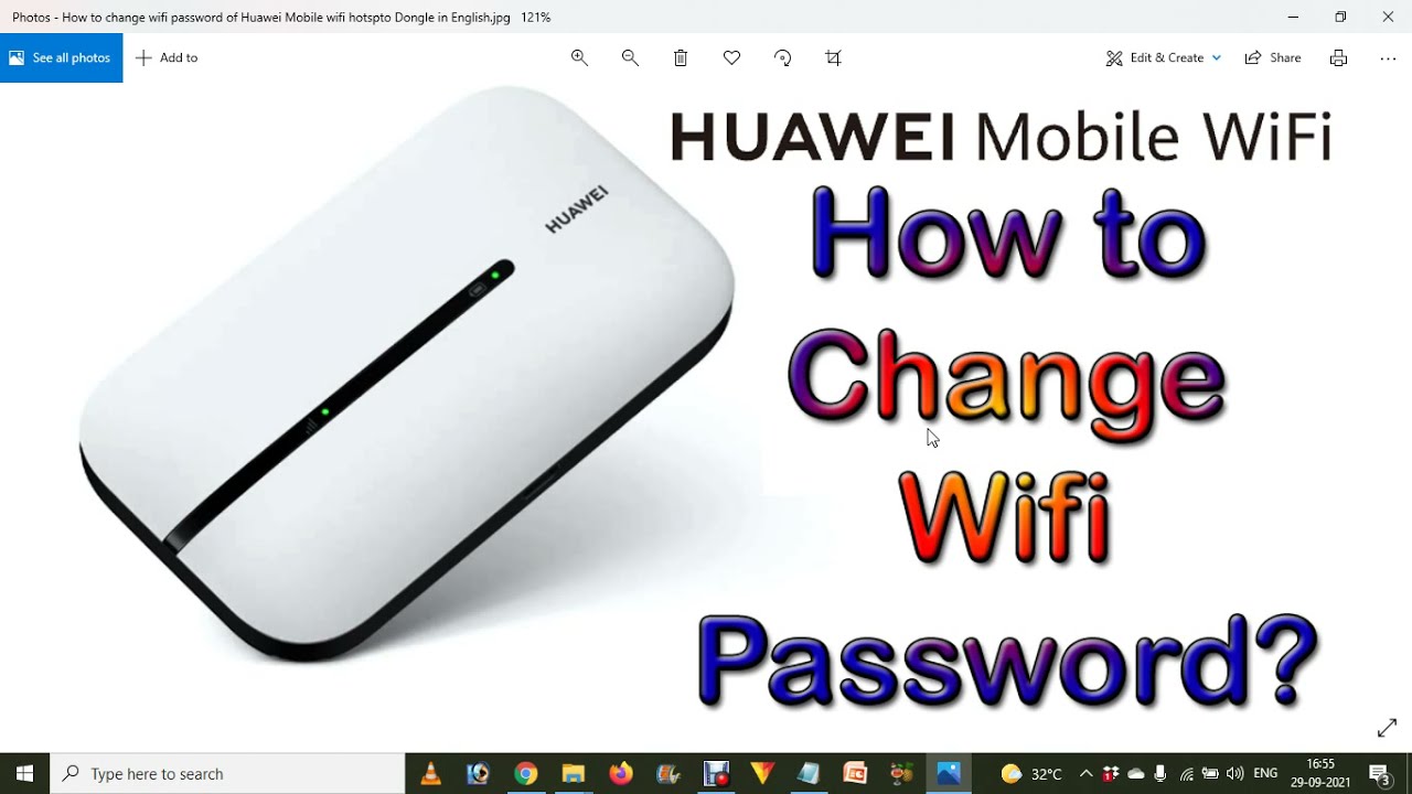 How to change wifi password of Huawei Mobile wifi hotspto Dongle in English