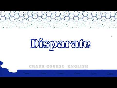 GRE Vocab Word of the day: Disparate || word of the day meaning and example