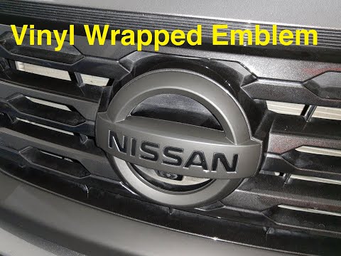 Vinyl Wrapping A Car Emblem: Chrome to Matte Black