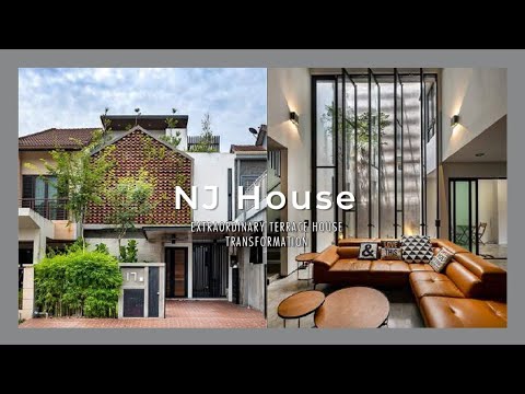 Malaysia's Extraordinary Terrace House Transformation|NJ House|Architecture|House Tour