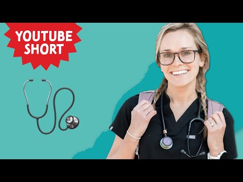 Not knowing how to use a stethoscope #shorts #nursingschool #nclex #nursingnotes
