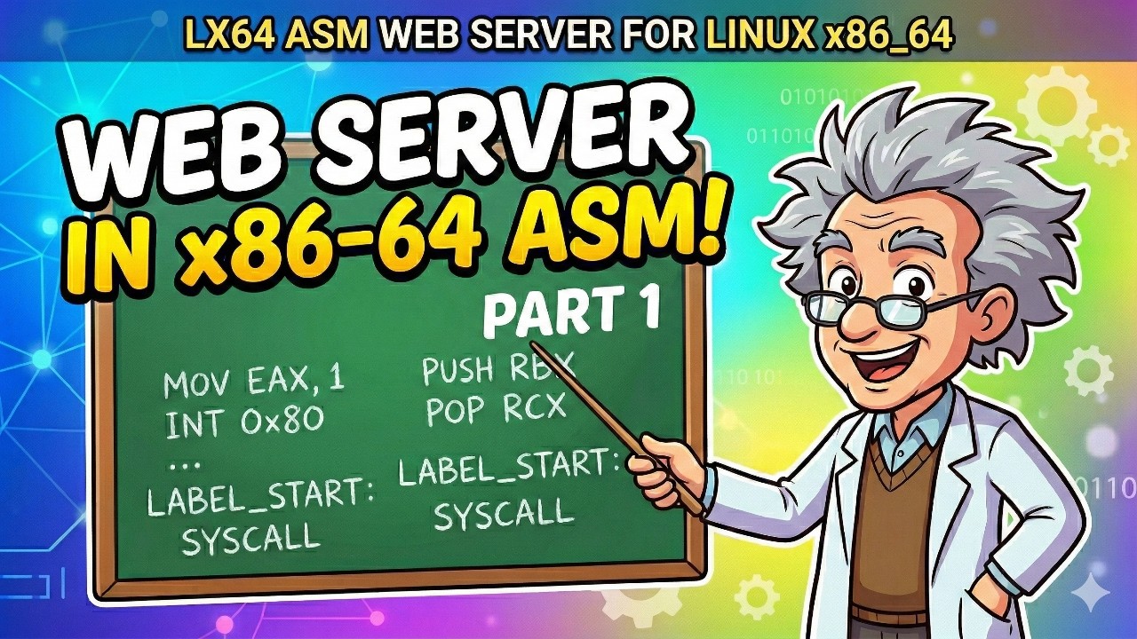 LX64 ASM Web Server Linux x86_64 - Part 1